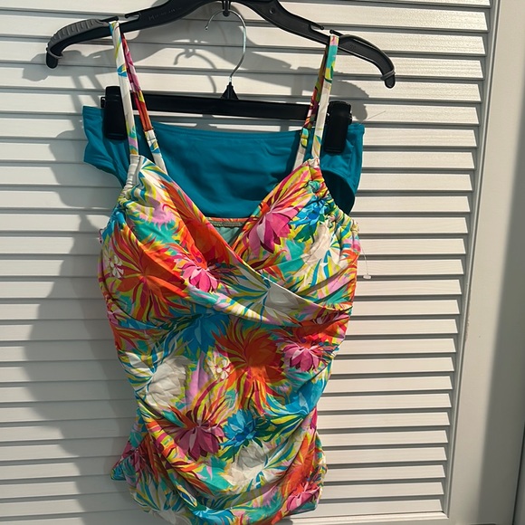 Sunsets | Swim | Nwt Sunset Tankini Top And Bottom Swimsuit Size Xl ...